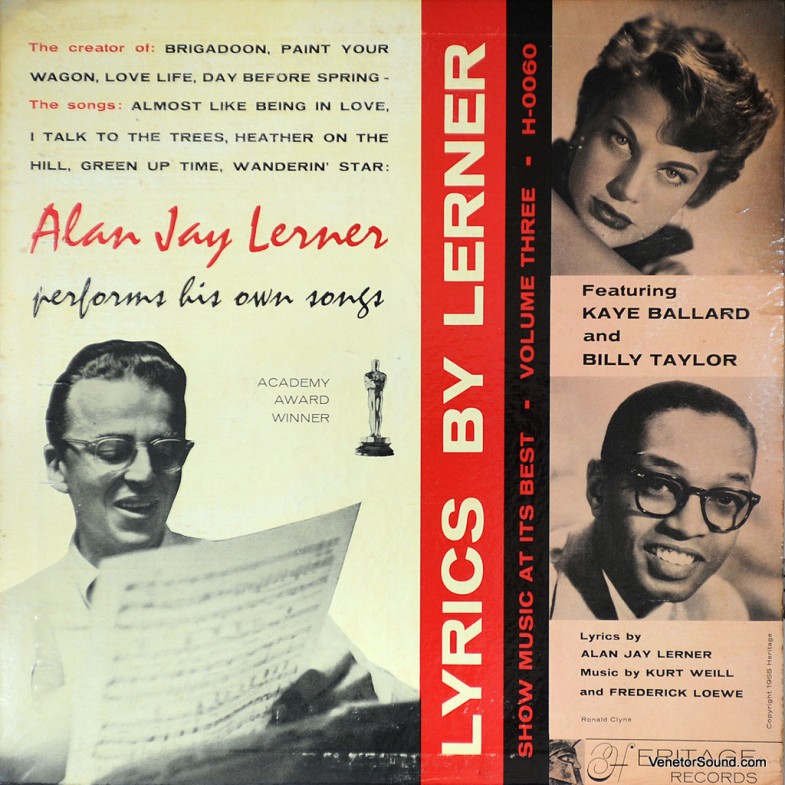Alan Jay Lerner / Lyrics by Lerner | Record Jacket Collection