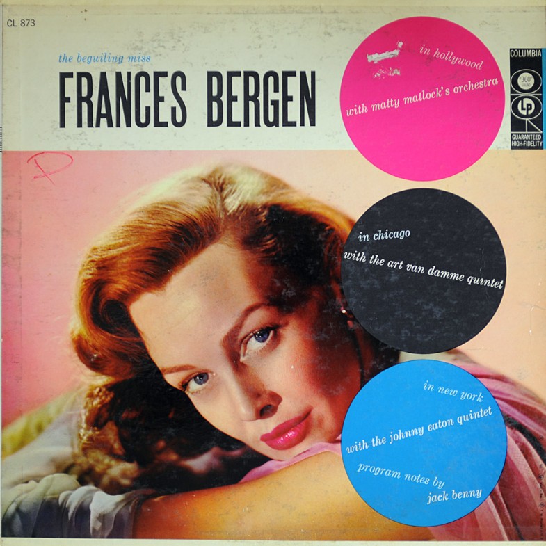 Frances Bergen / The Beguiling Miss FRANCES BERGEN | Record Jacket ...